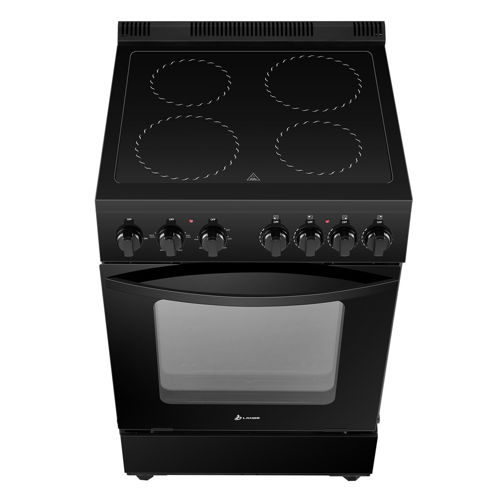 Lanbo 24 Inch Freestanding Electric Range, 2.9 Cu.Ft Black