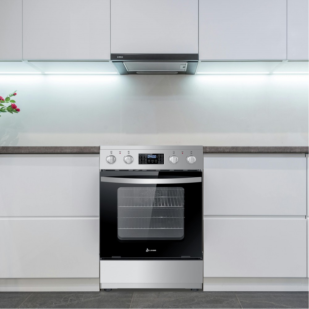 Lanbo 2.9 Cu.Ft Freestanding Electric Range with Air Fry Function ...